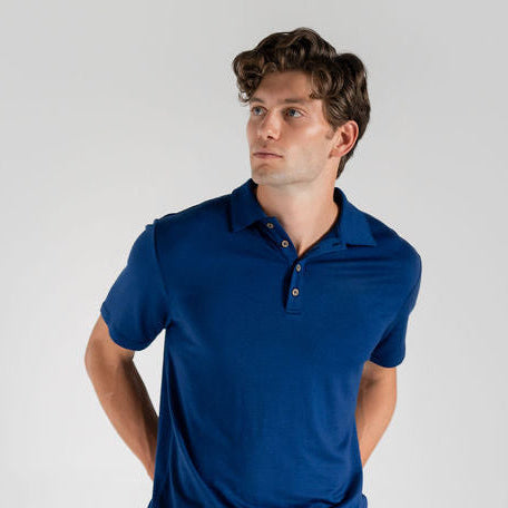 The George- Classic Polo -Royal Blue – Sir W. Merino
